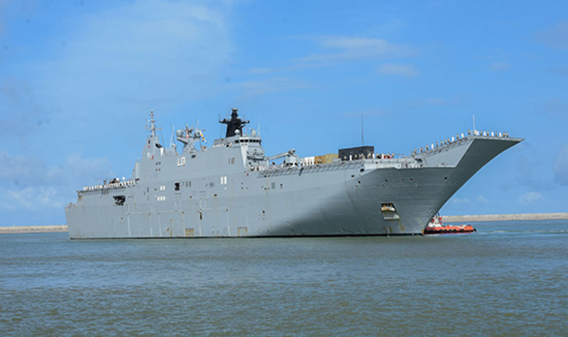 Two (02) Royal Australian Navy ships in Indo-Pacific Endeavour 2022 arrive at the Port of ...