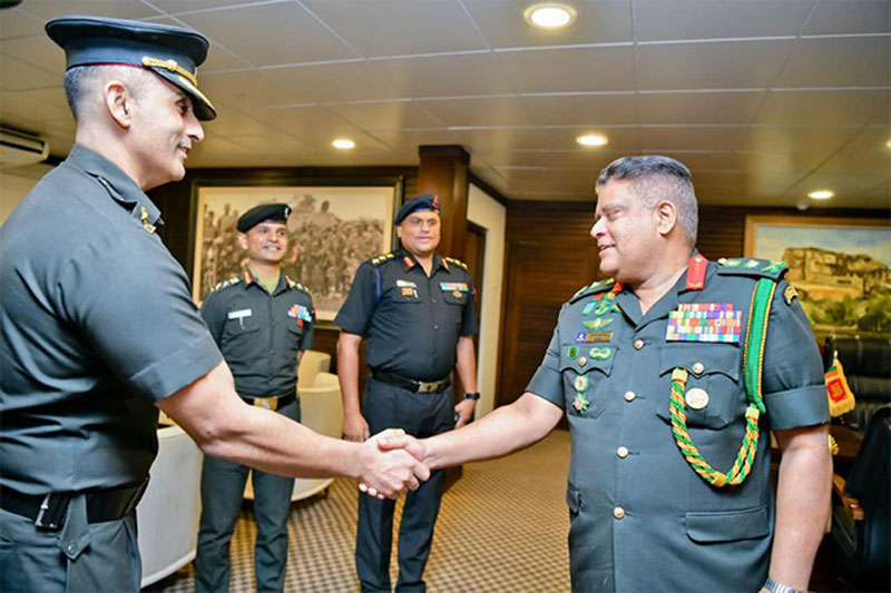 INDIAN ARMED FORCES DELEGATION CALLS ON THE CDS - Ceylon Daily News
