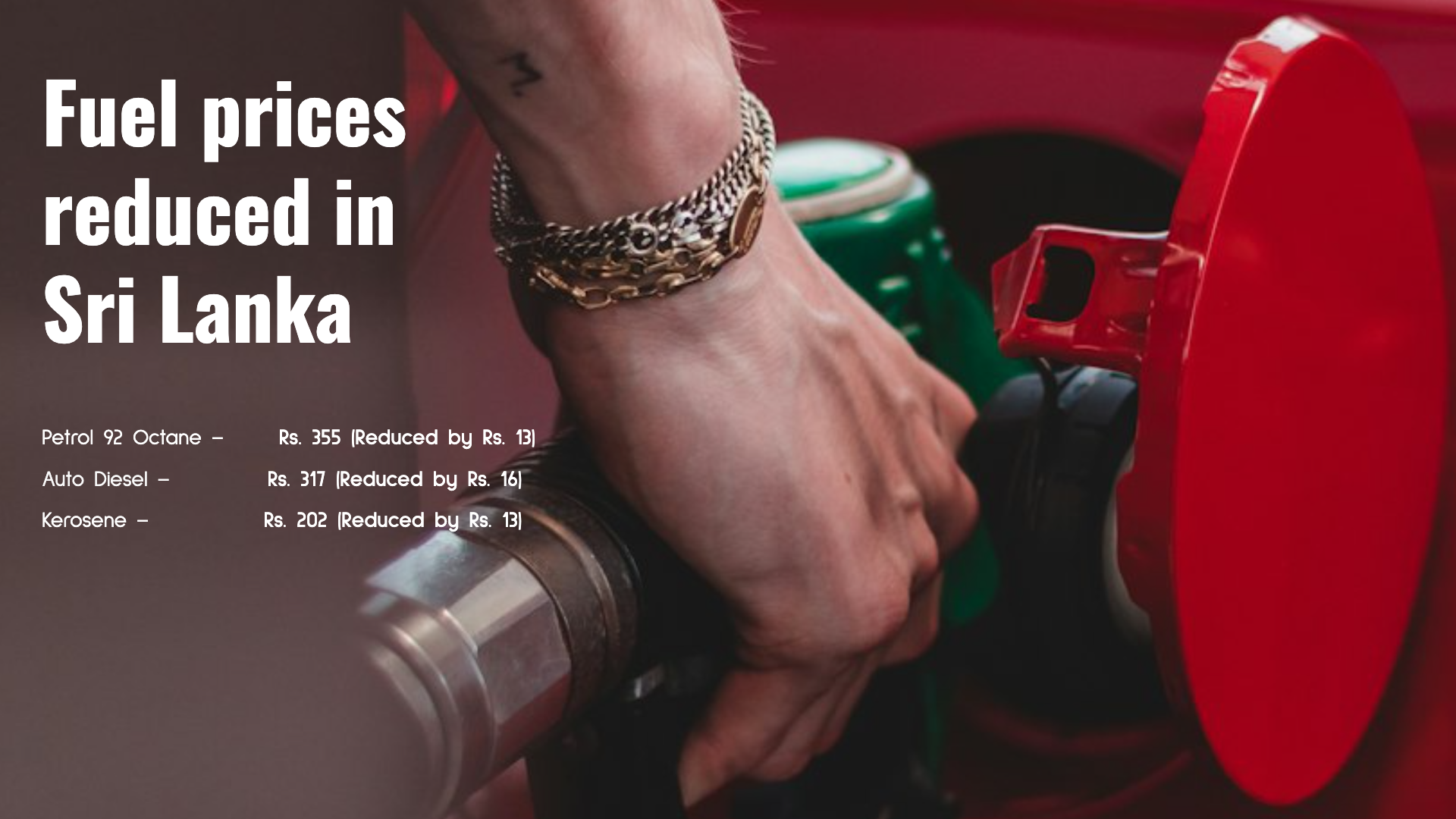 Fuel Prices Slashed in Sri Lanka from Midnight - Ceylon Daily News
